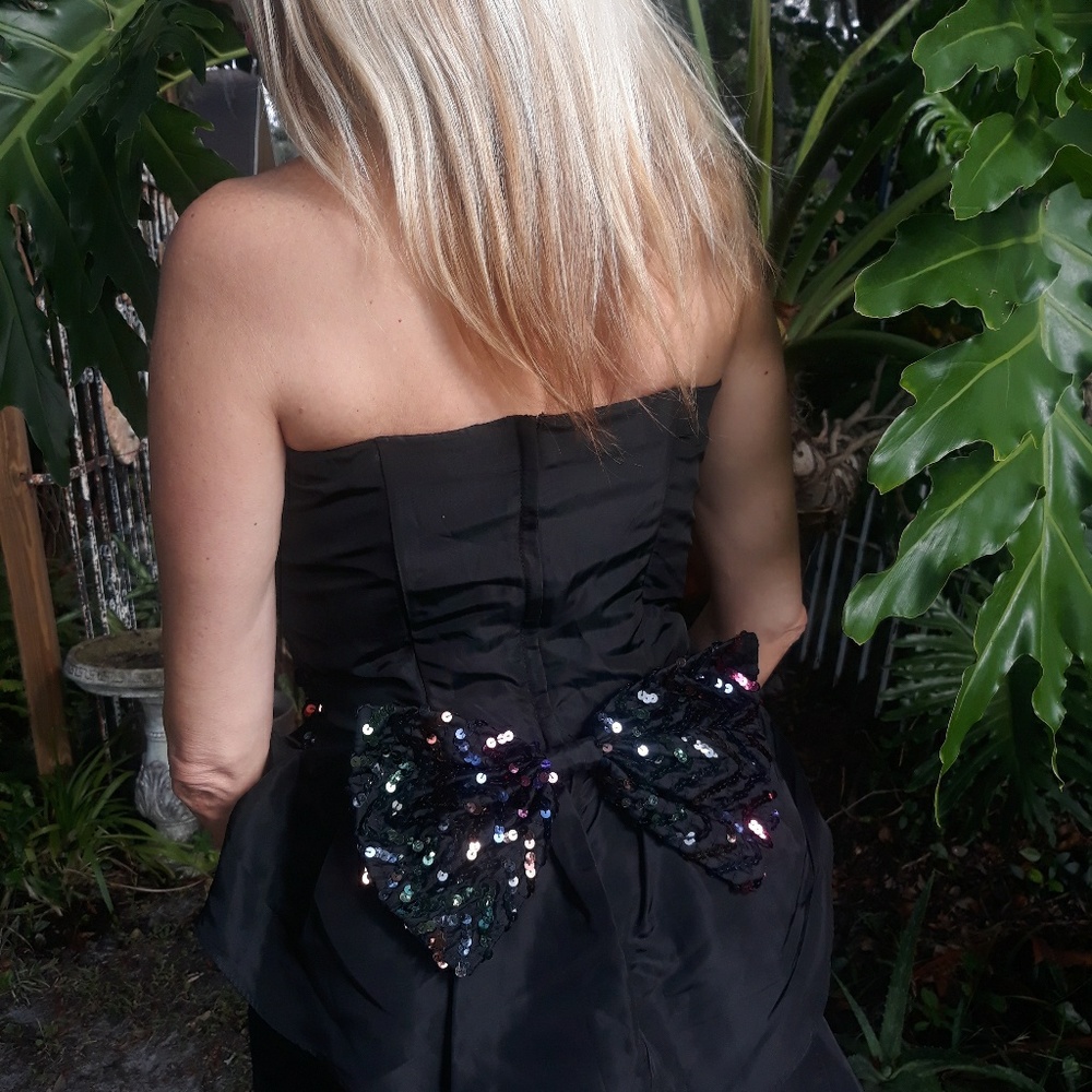80s Vintage Dynasty Meets Dallas Dress Medium - Gem